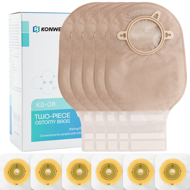 Two-piece ostomy bags pouches for a comfortable life with your stoma ...