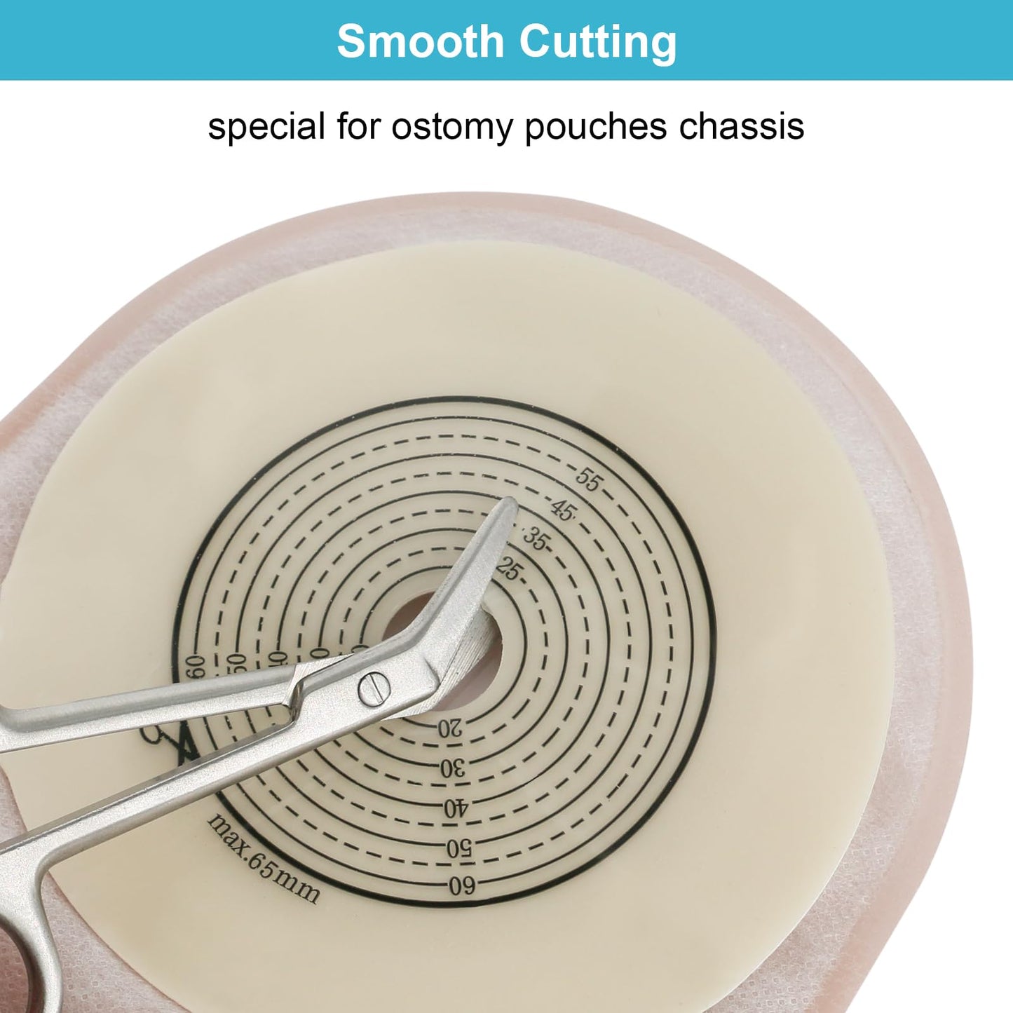 Ostomy Scissors Curved Blunt Tips, Small Scissors for Colostomy Bag an ...