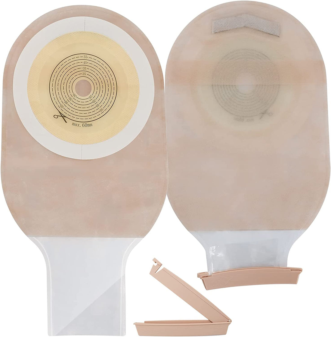 Colostomy Bags, One Piece Drainable Pouches for Stoma Care – KONWEDA ...