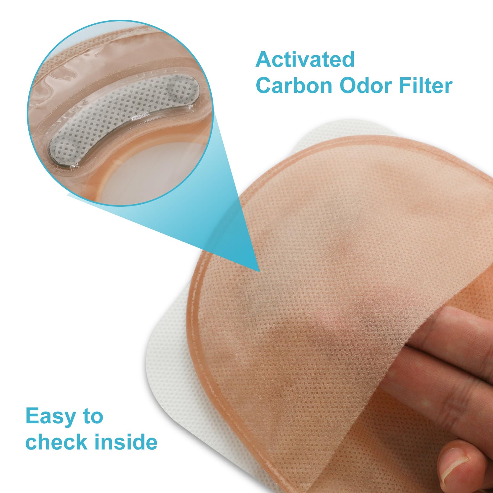 KD-OB-V1 Two-Piece Ostomy Bags, Colostomy Supplies, Drainable Ostomy P ...