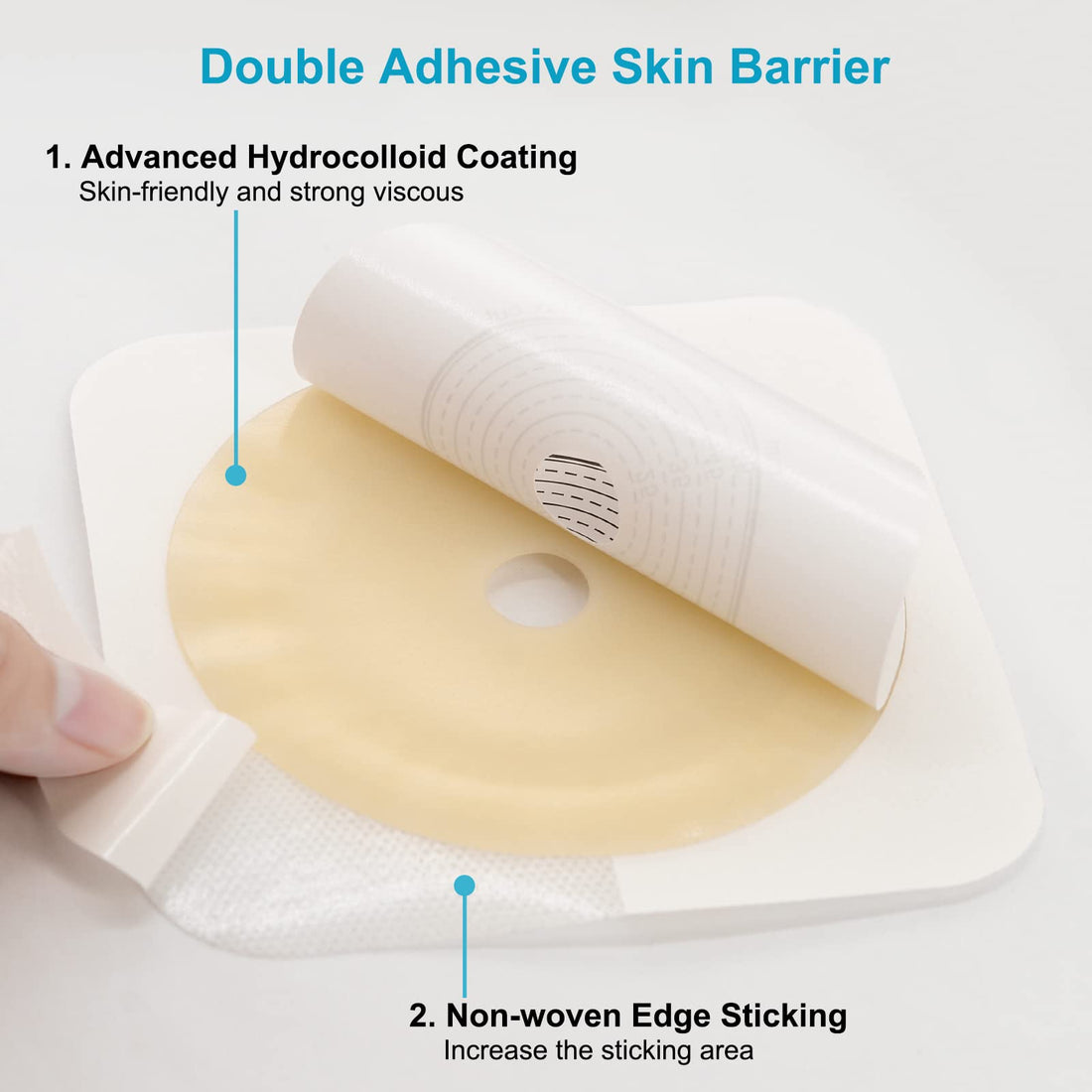 Adhesive Skin Barriers Wafer for KONWEDA Ostomy Two-Piece Bag System ...