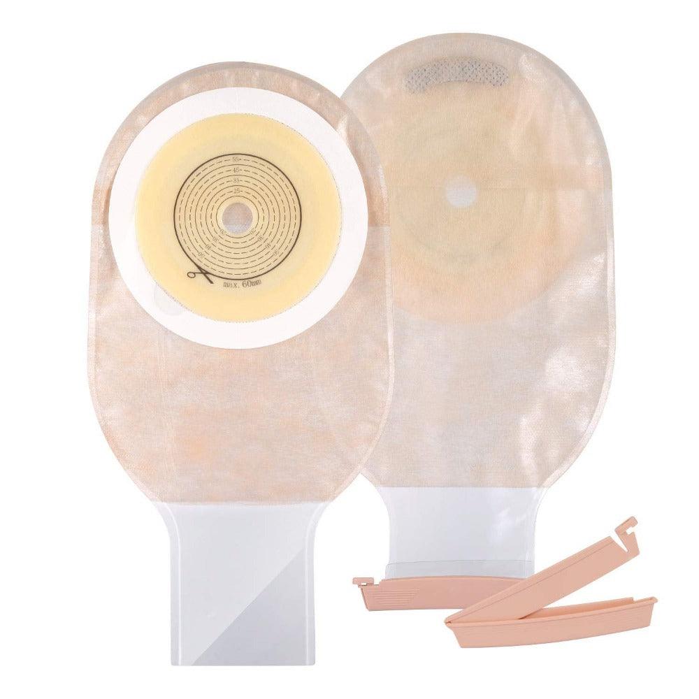 Colostomy Bags with Clamp Closure, One Piece Drainable Pouch, Cut-to-F ...