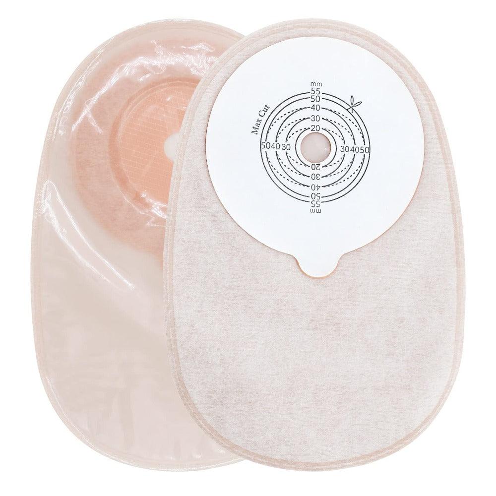 Disposable Ostomy Bags, One-Piece Closed Colostomy Pouch, 10 PCS ...