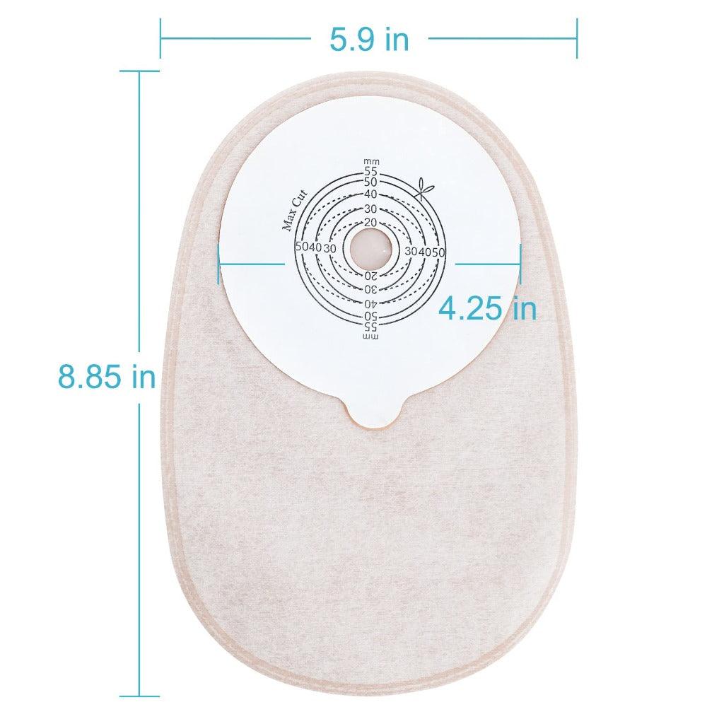Disposable Ostomy Bags, One-Piece Closed Colostomy Pouch, 10 PCS ...